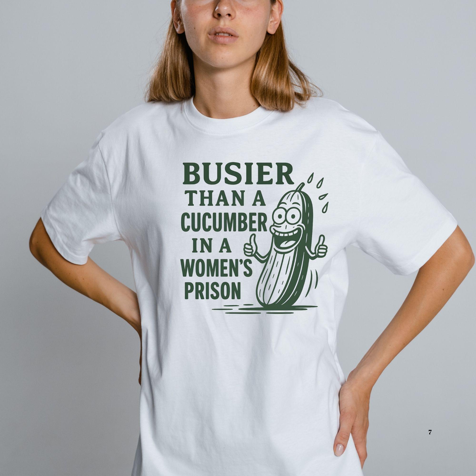 Funny Cucumber in Women’s Prison SVG PNG JPG – Busy Pickle Retro ...