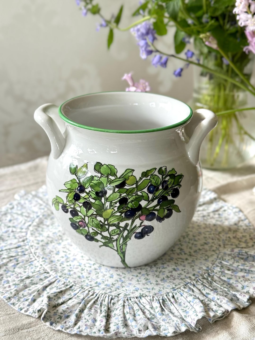 Vintage IKEA Midsommar Pot – Blueberry Ceramic Jar Marguerite ...