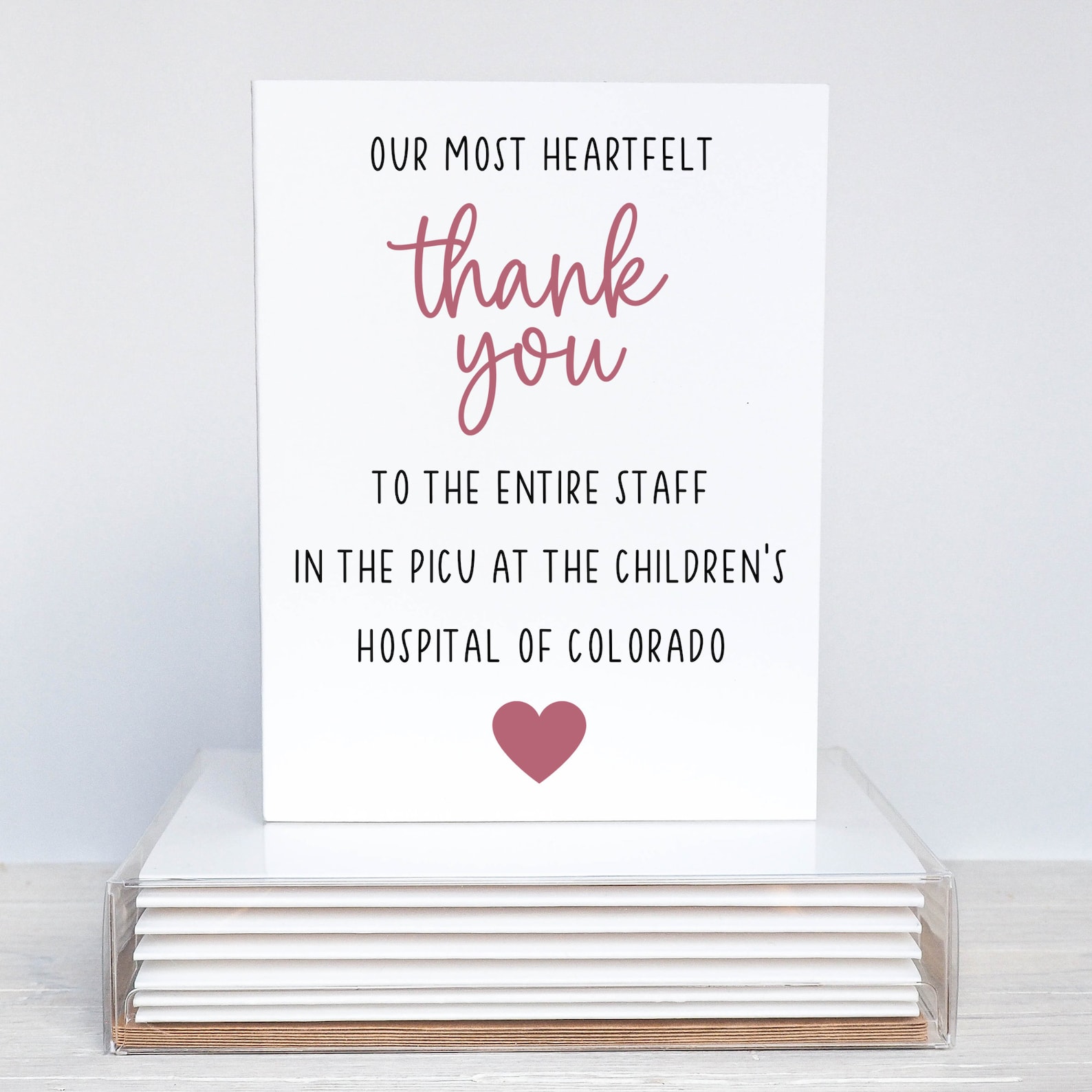 Personalized Hospital Staff Appreciation Card | Nurse Appreciation ...