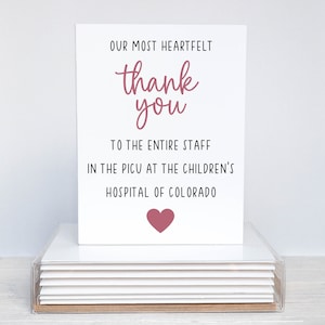 Personalized Hospital Staff Appreciation Card | Nurse Appreciation ...