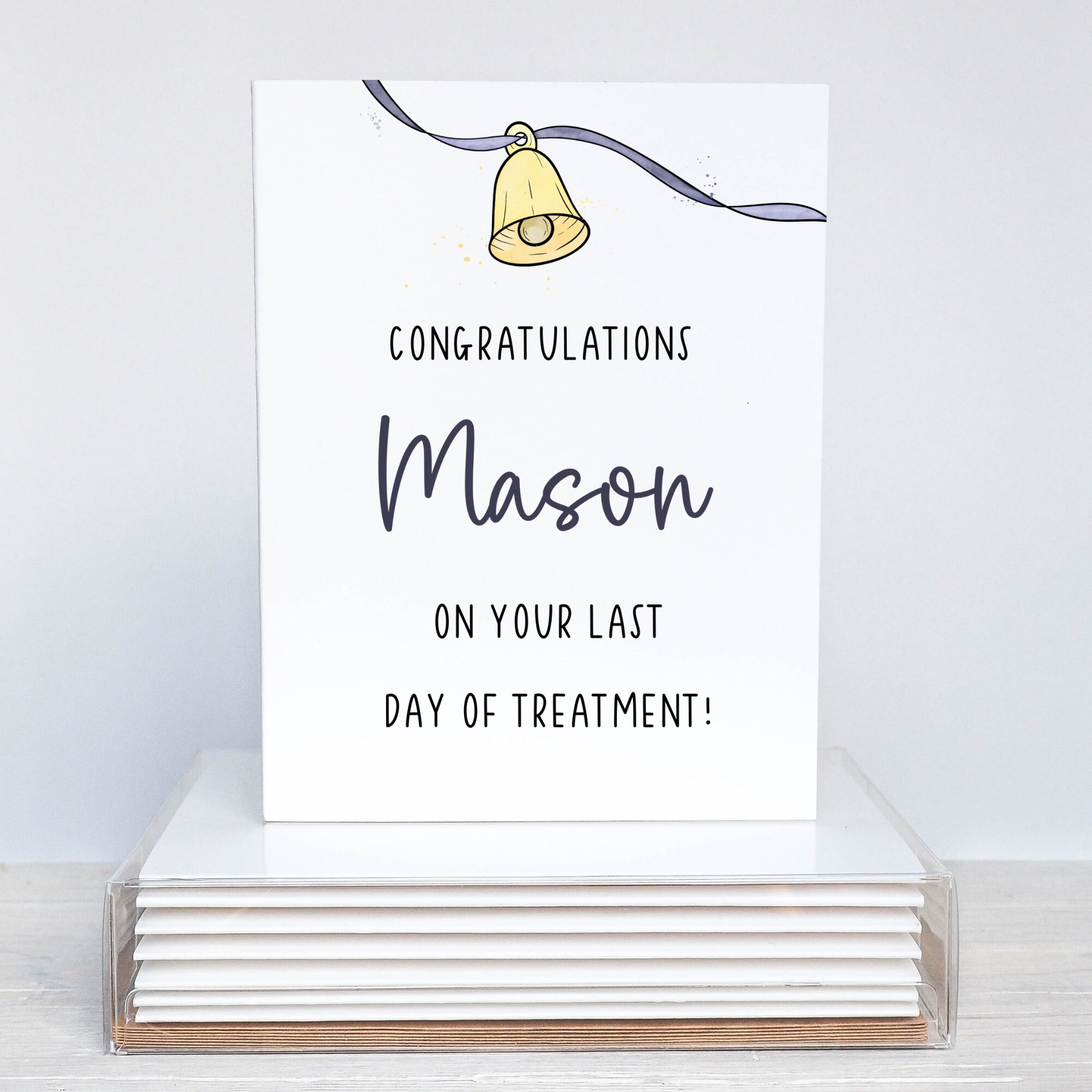 Personalized End of Treatment Card Childhood Cancer, Last Chemo Card ...