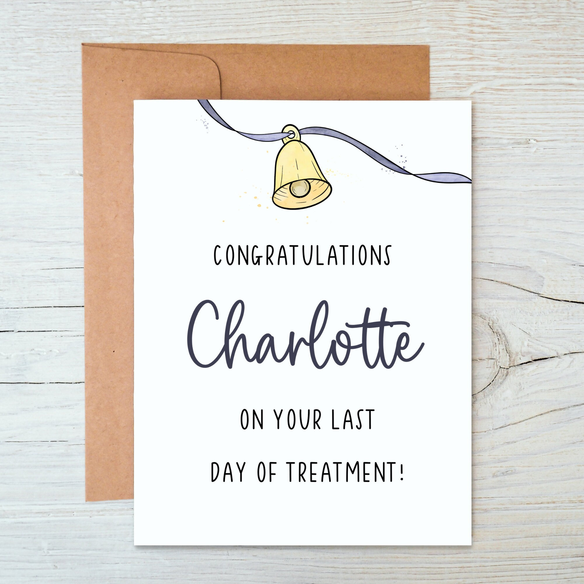 Personalized End of Treatment Card Childhood Cancer, Last Chemo Card ...