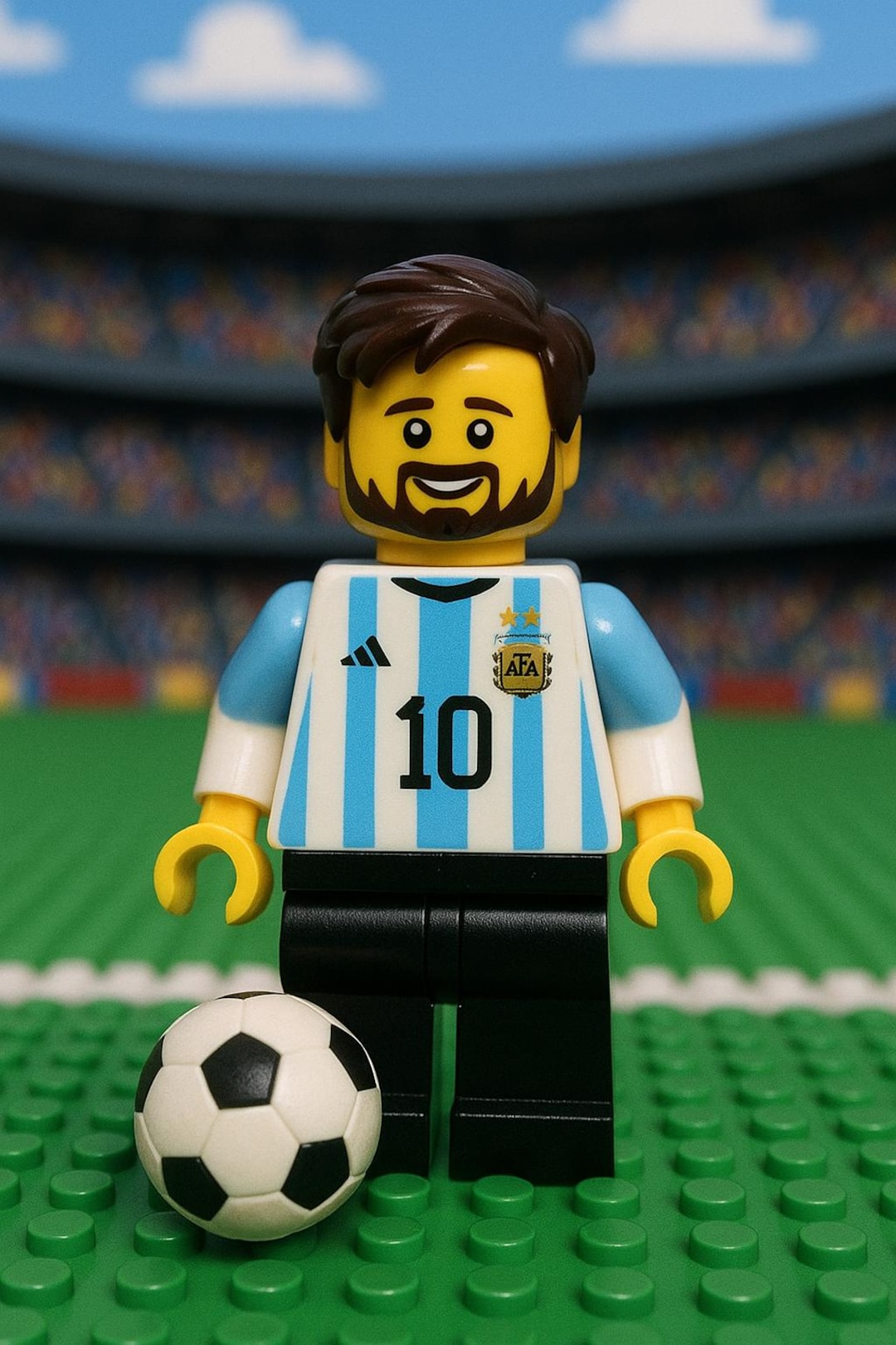 Lionel Messi as Lego Figure - Etsy