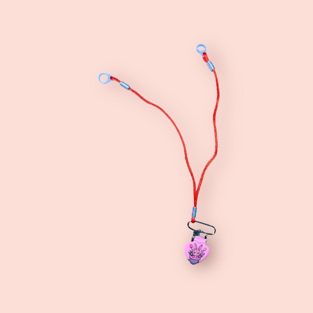 Red Hearing Aid/ Cochlear Clips - Etsy