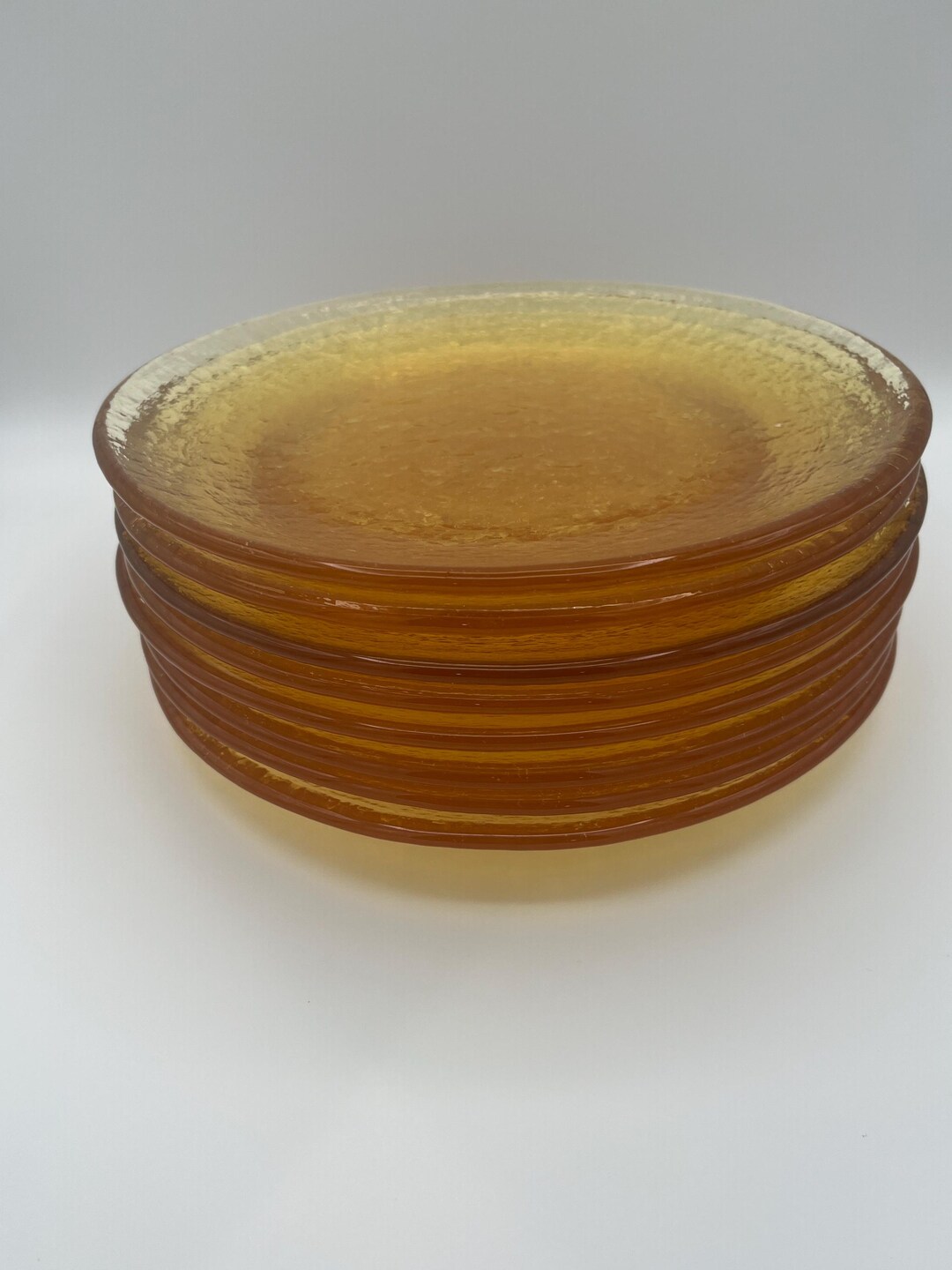 Fire and Light Recycled Glass - Citrus - Dinner Plates - Etsy