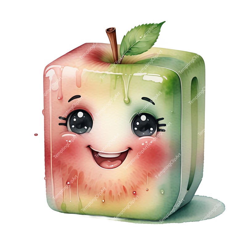 Apple Juice Clipart | Kawaii Pastel Drink Box (digital Download) - Etsy