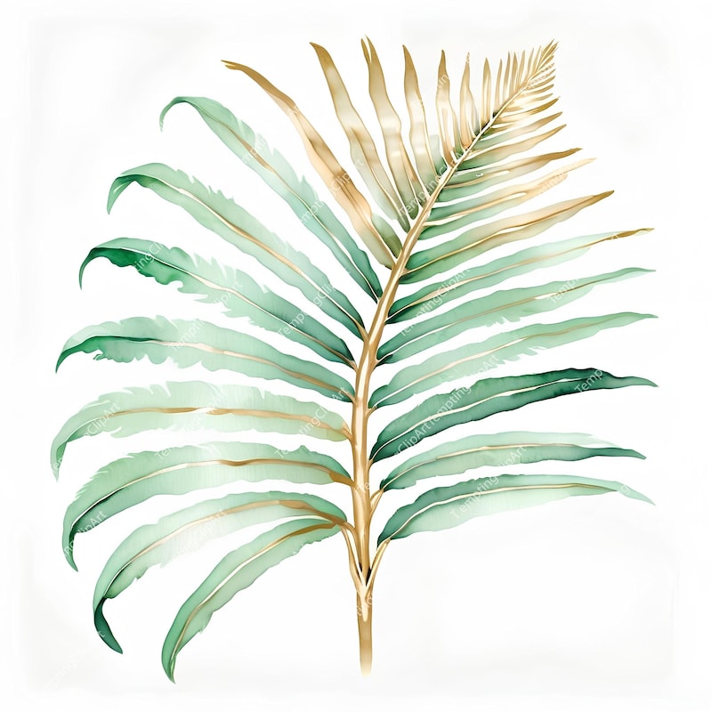 Palm Frond Art - Etsy