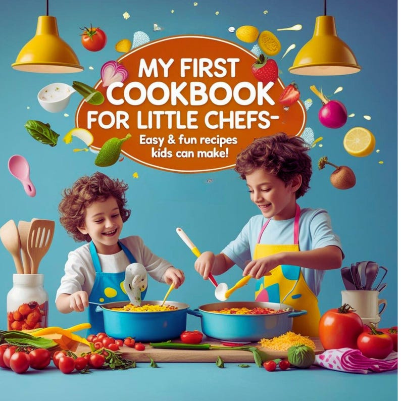 My First Cookbook for Little Chefs: Easy Recipes for Kids - Etsy