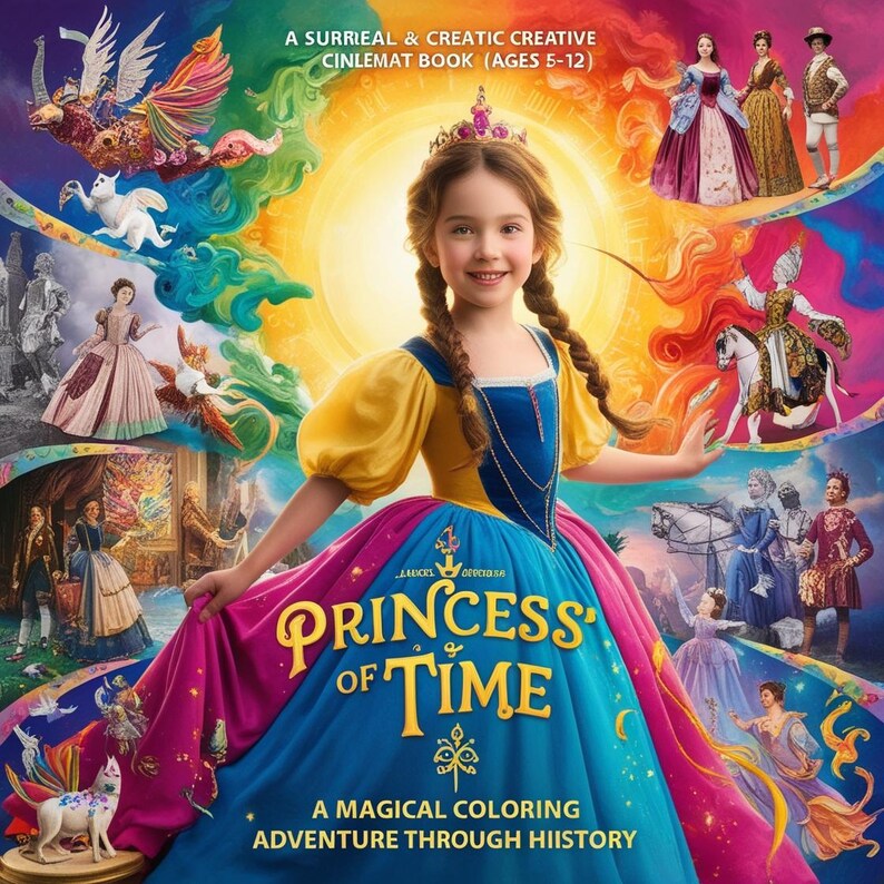 Princess of Time: A Magical Coloring Adventure Through History.fun and ...