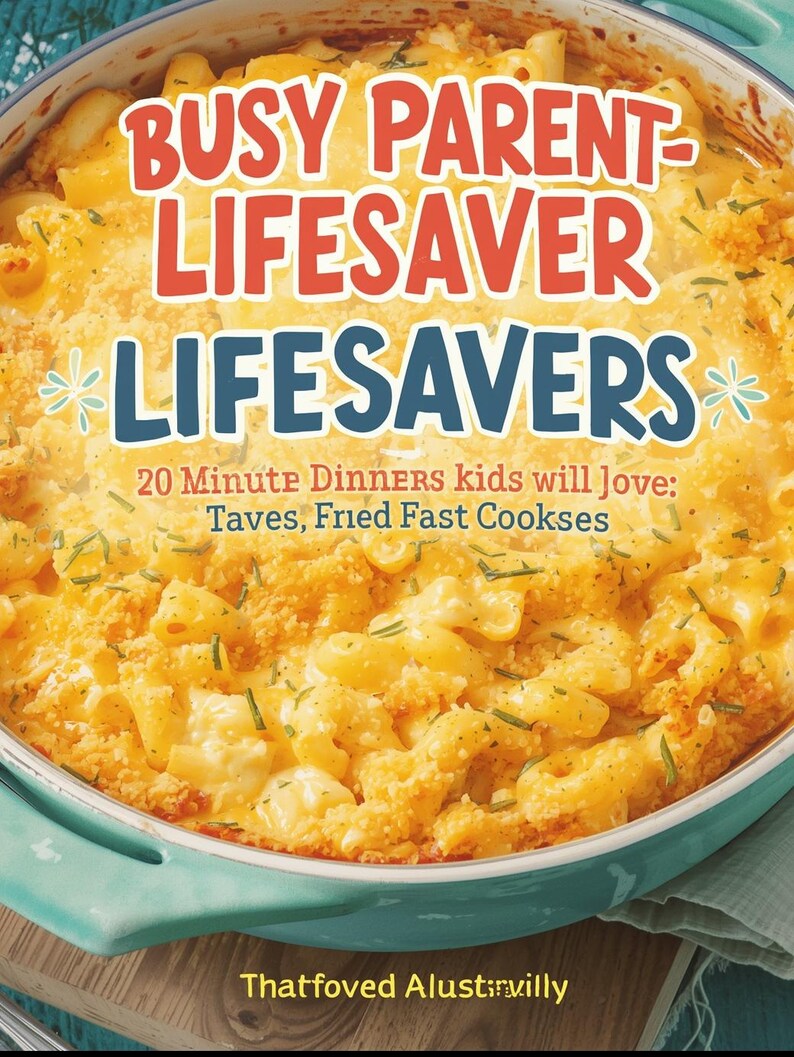 20-minute Dinner Recipes: Quick, Easy, Kid-friendly Meals - Etsy
