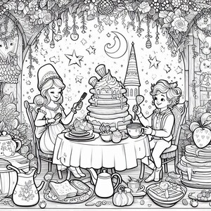 Fairy Tale Breakfasts: A Magical Coloring Book for Kids. Fun and ...