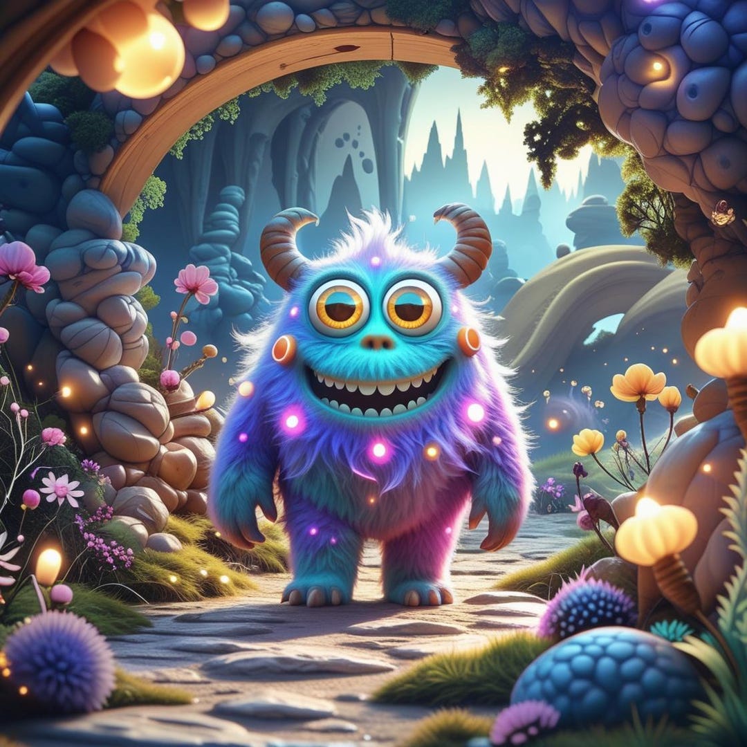 Boo the Friendly Monster: A Tale of Courage and Kindness.a Heartwarming ...