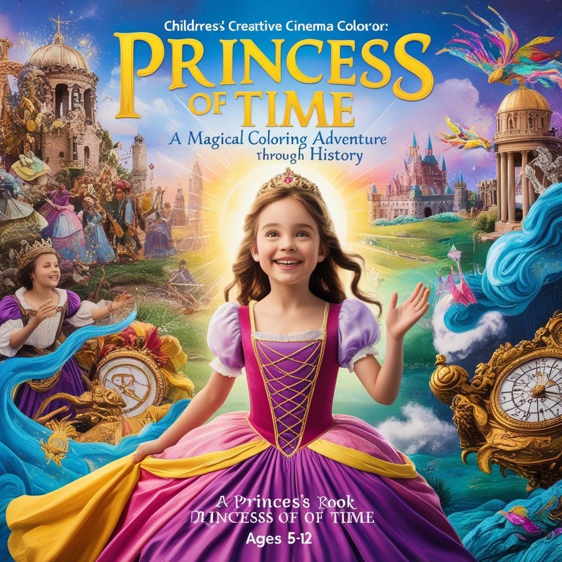 Princess of Time: A Magical Coloring Adventure Through History.fun and ...