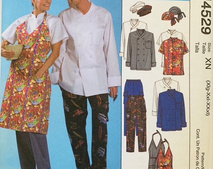 Easy Chef Baker Uniform Pattern Cook Food Misses Mens Unlined Jacket ...