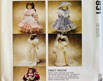 Porcelain Doll Clothes Pattern - Etsy