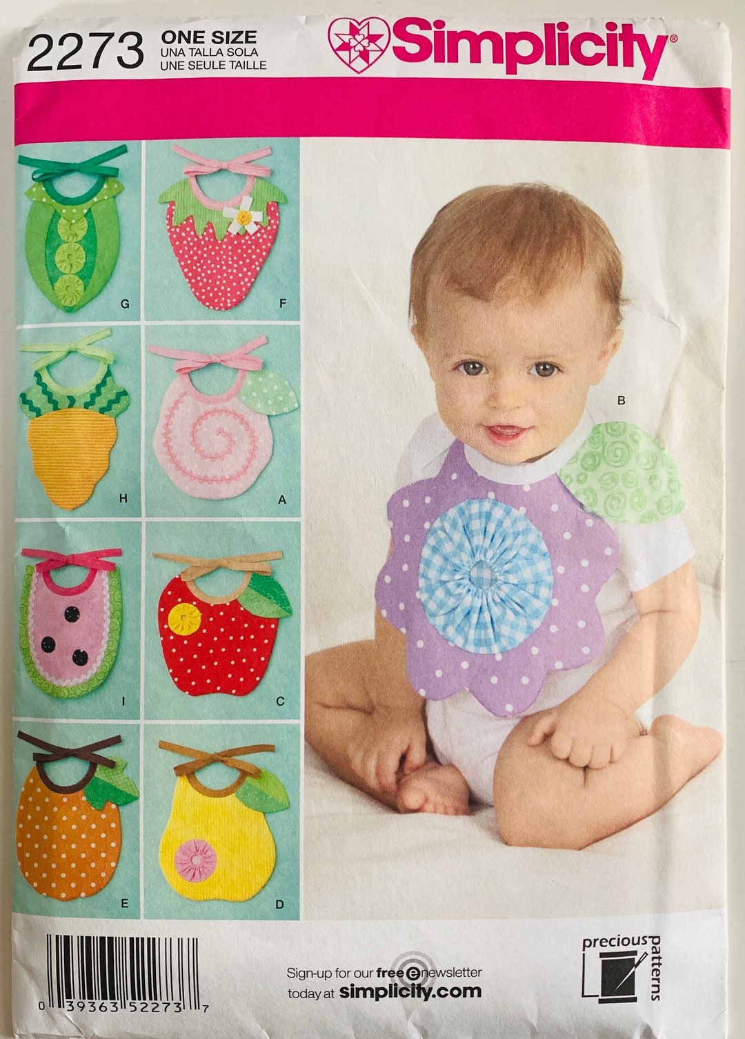 Novelty Baby Bibs Pattern Flower, Strawberry, Pear, Orange, Carrot ...