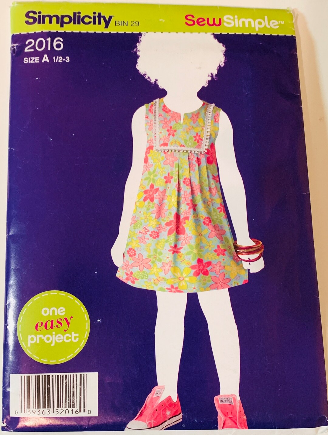 Easy Toddler Dress Pattern Sleeveless Sizes 1/2, 1 2 3 Sew Simple ...