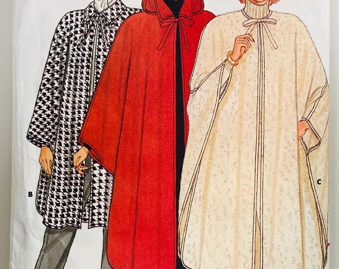 Very Easy Sew Misses Cape 3 Styles Unlined Very Loose-fitting, Jewel ...