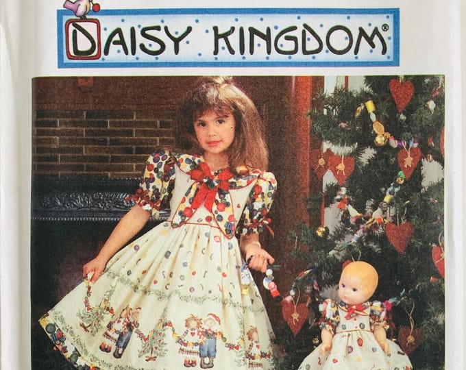 Childs and Girls Daisy Kingdom Dress Pattern Sizes 5 6 7 8 and Dress ...