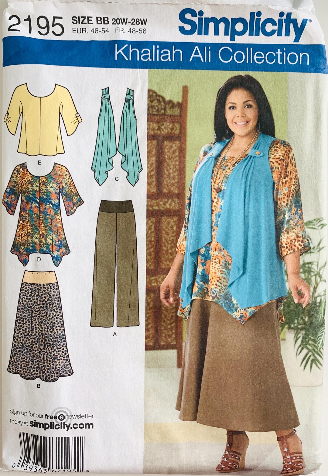 Womens Tunic or Top, Pants, Skirt and Knit Vest Sizes 20W 22W 24W 26W ...