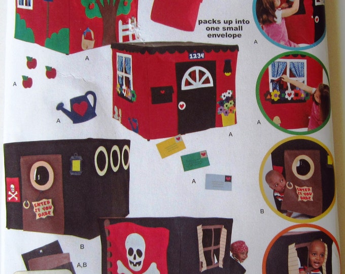 Childs Playhouse Fort Card Table House Simplicity Pattern 1676 - Etsy