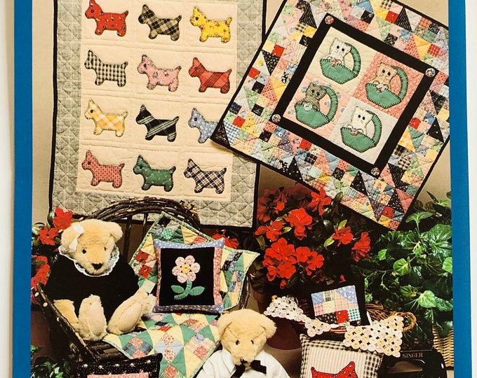 Cute Scottie Dogs and Kittens Quilts the Little Quilt Collection ...