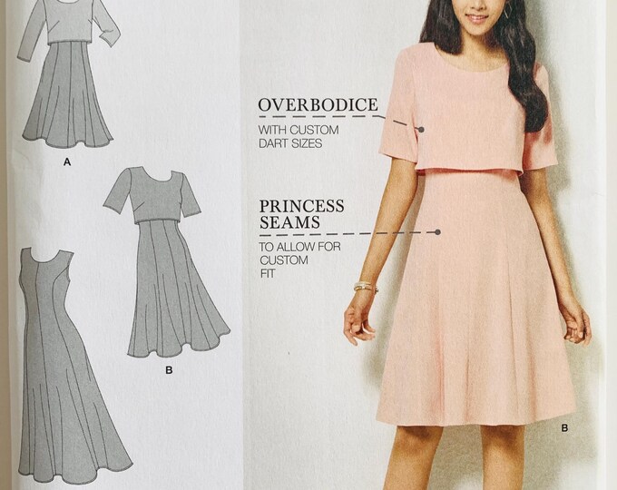 Misses Amazing Fit Dress Pattern 3 Lengths 3 Sleeves Slim Curvy Average ...