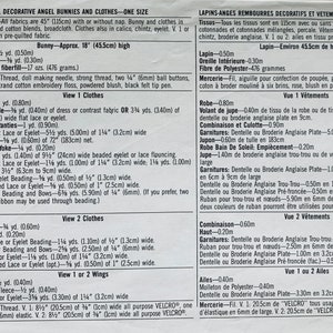 Stuffed Decorative 18 Inch Angel Bunnies Pattern and Clothes Faith Van ...