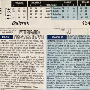 Easy Toddlers Jumper, Blouse and Jumpsuit Pattern With Beret Sizes 1 2 ...