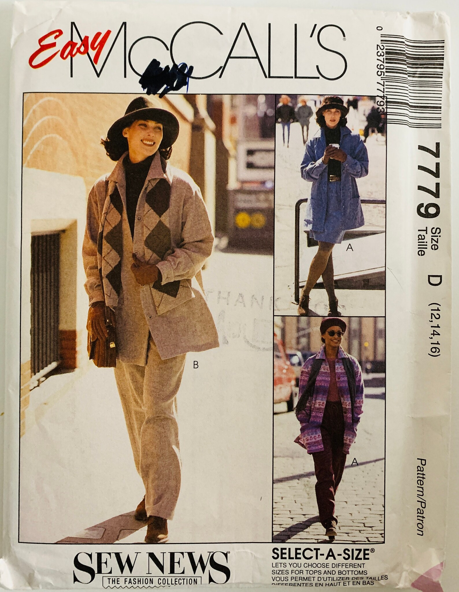 Easy Misses Unlined Boxy Jacket Pattern 2 Styles Pull-on - Etsy