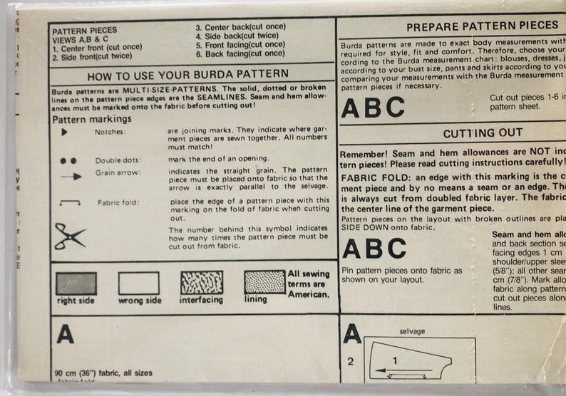 Very Easy Pattern for Misses Vintage Tops 3 Styles Sizes 10 12 14 16 18 ...