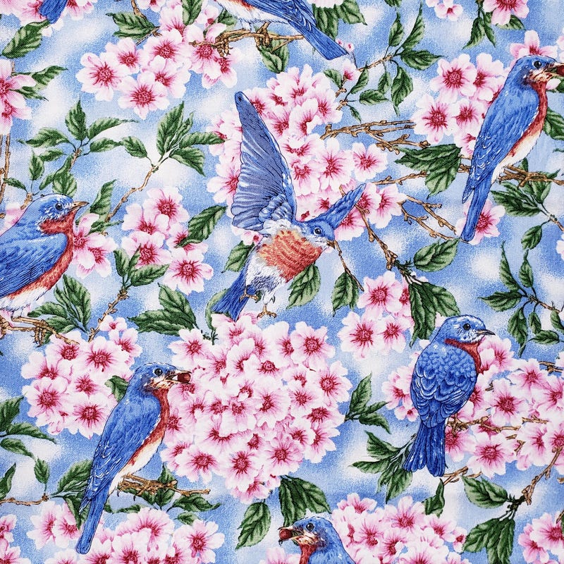 Bluebird Fabric - Etsy
