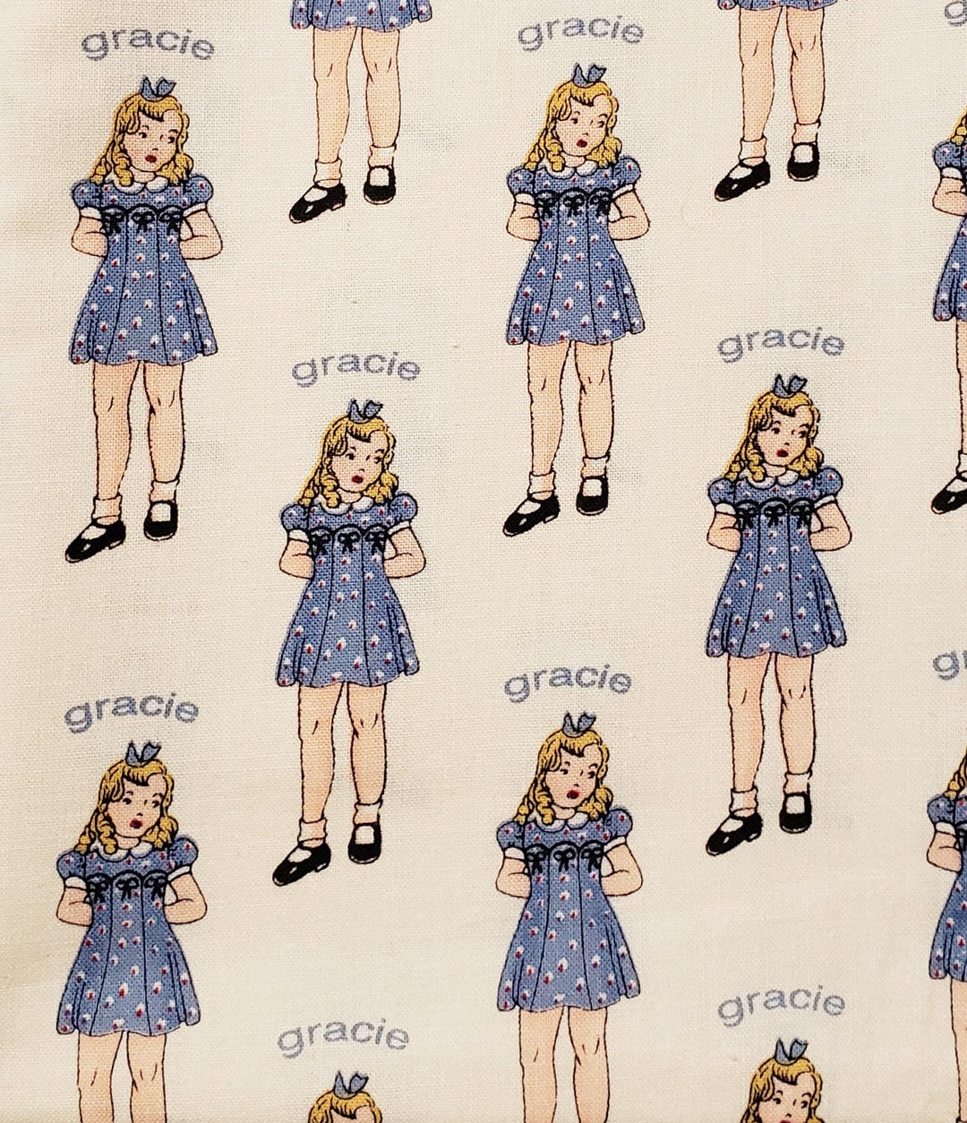 Aunt Grace Gracie Vintage Fat Quarter Blue Judie Rothermel Signature ...