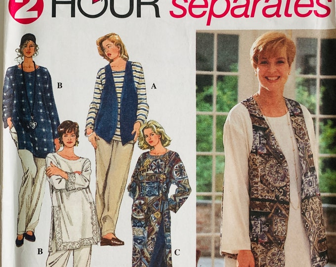 2 Hour Womens Tunics 3 Lengths, Pull-on Pants and Lined Vest Sizes 26W ...