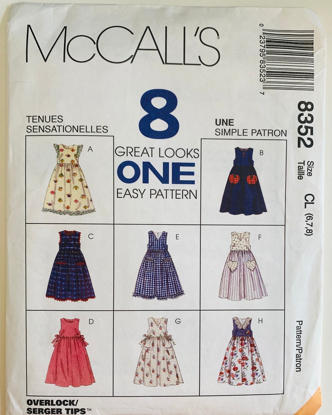 Easy Girls Jumper Pattern 8 Styles Loose-fitting, Trim Details, Empire ...