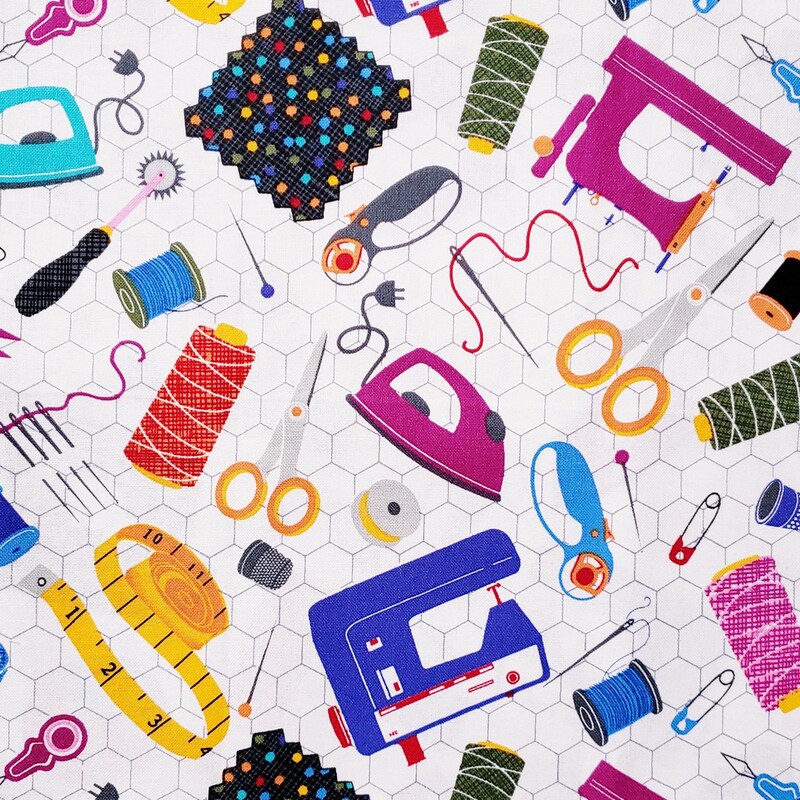 Sewing Theme Fabric - Etsy