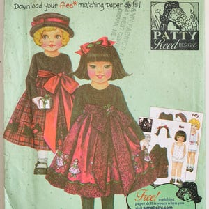 Childs Girls Long Sleeve Dress Pattern Sizes 5 6 7 8 Patty Reed Designs ...
