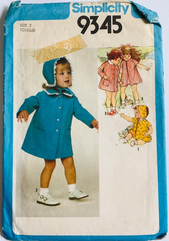 Kits & How To Simplicity 9850 A Line Dress Lined Coat and Reversible ...