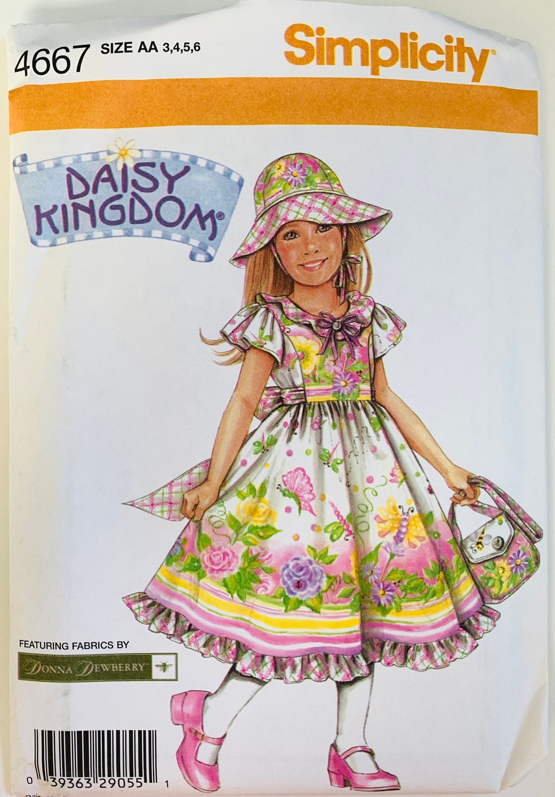 Childs and Girls Dress, Hat and Purse Sizes 5 6 7 8 Hat in 3 Sizes ...