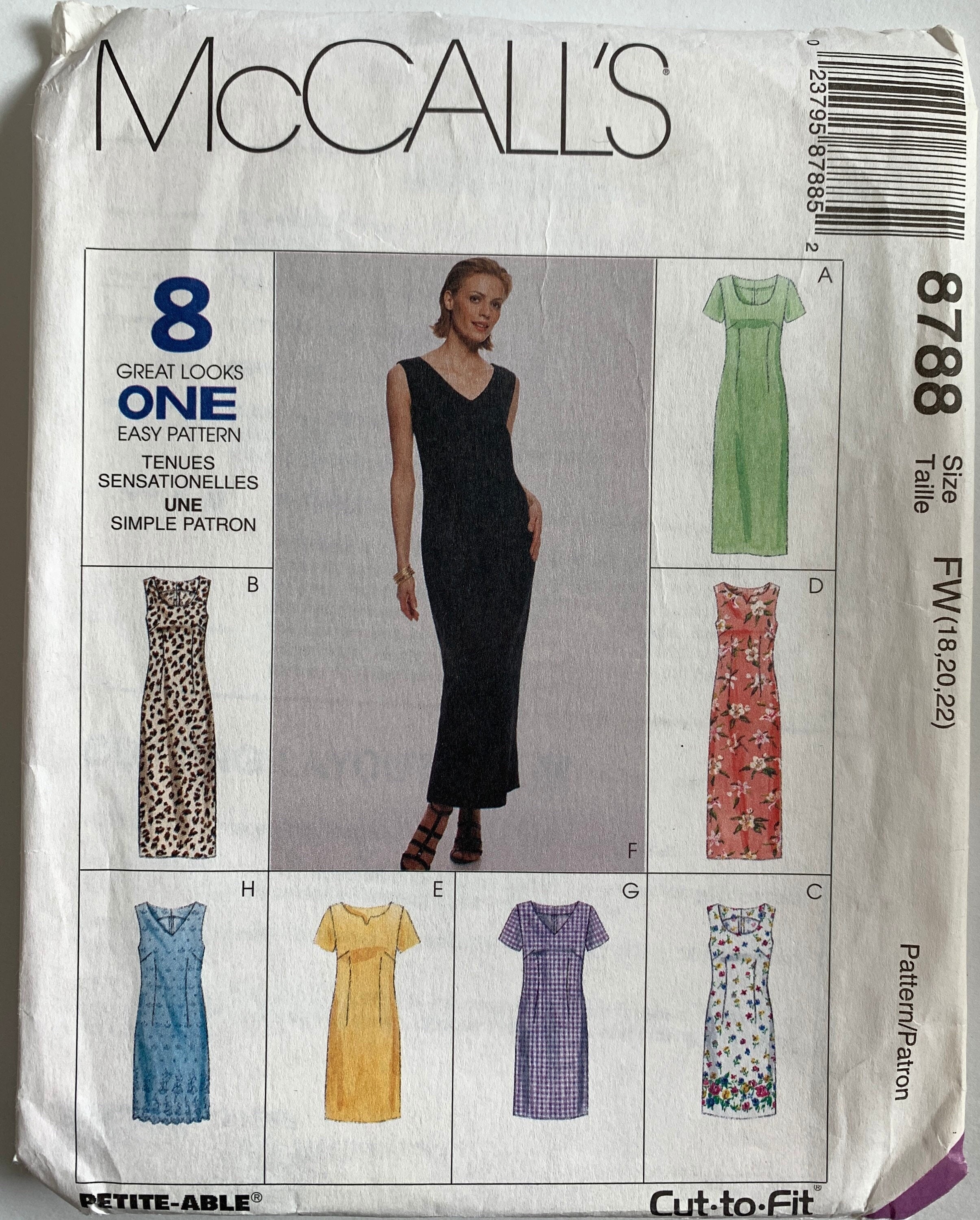 Patterns Sewing & Fiber Craft Supplies & Tools Size 8 10 12 14 16 18 20 ...