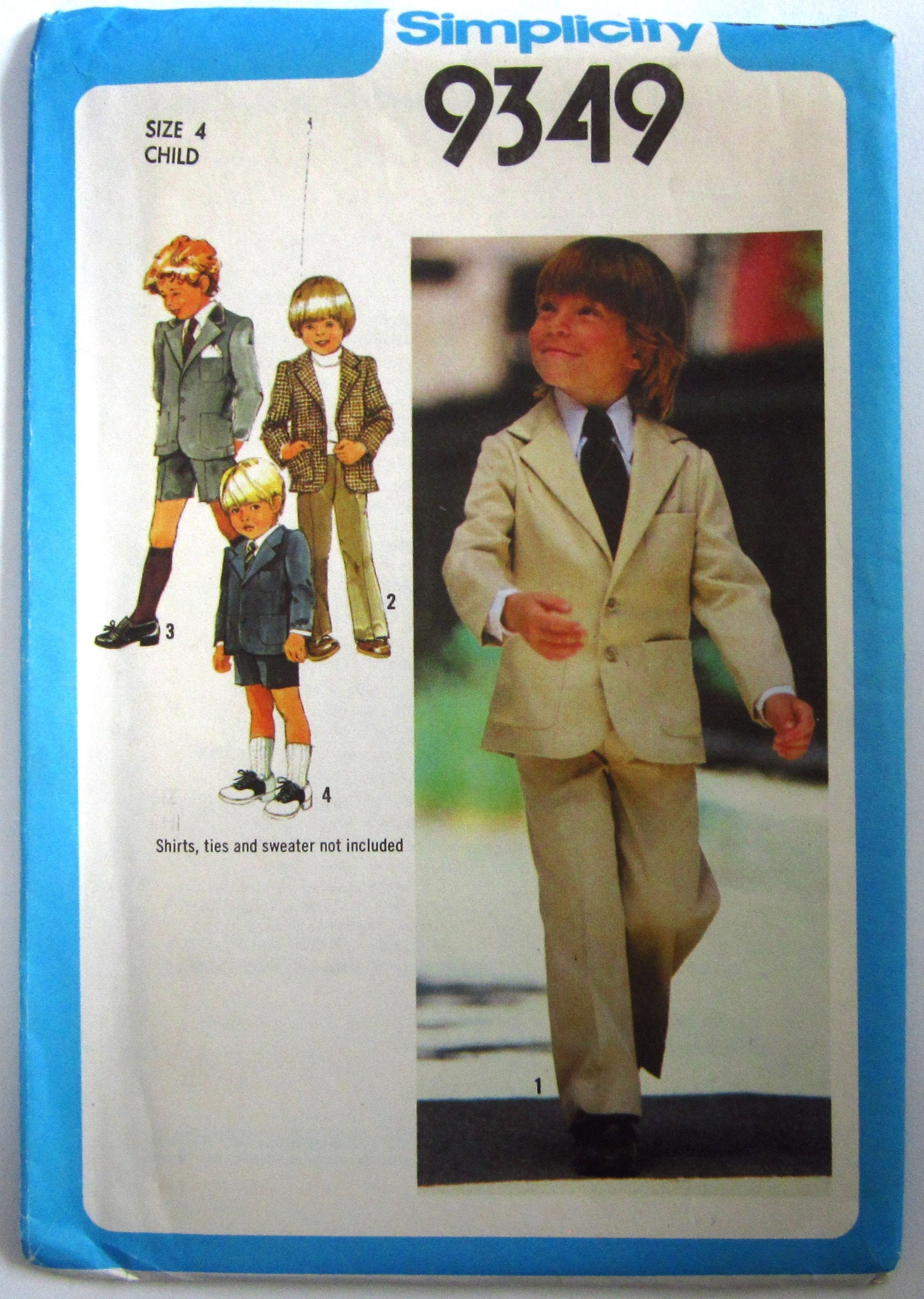 Sewing & Fiber Kits & How To Little Boys Suit Pattern Pants or Shorts ...