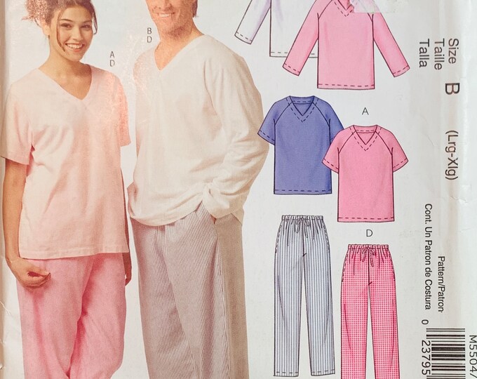 Easy Adults Pajama Pattern Pajama Pants, Pajama Shorts and Pajama Tops ...