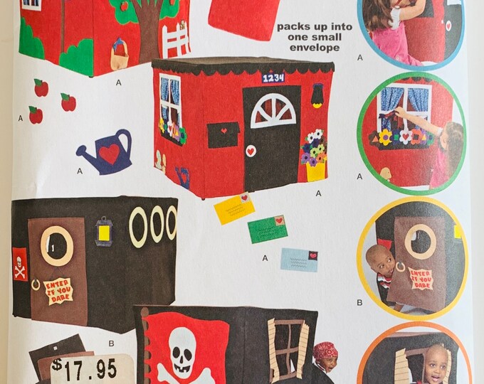 Childs Playhouse Fort Card Table House Simplicity Pattern 1676 UNCUT - Etsy