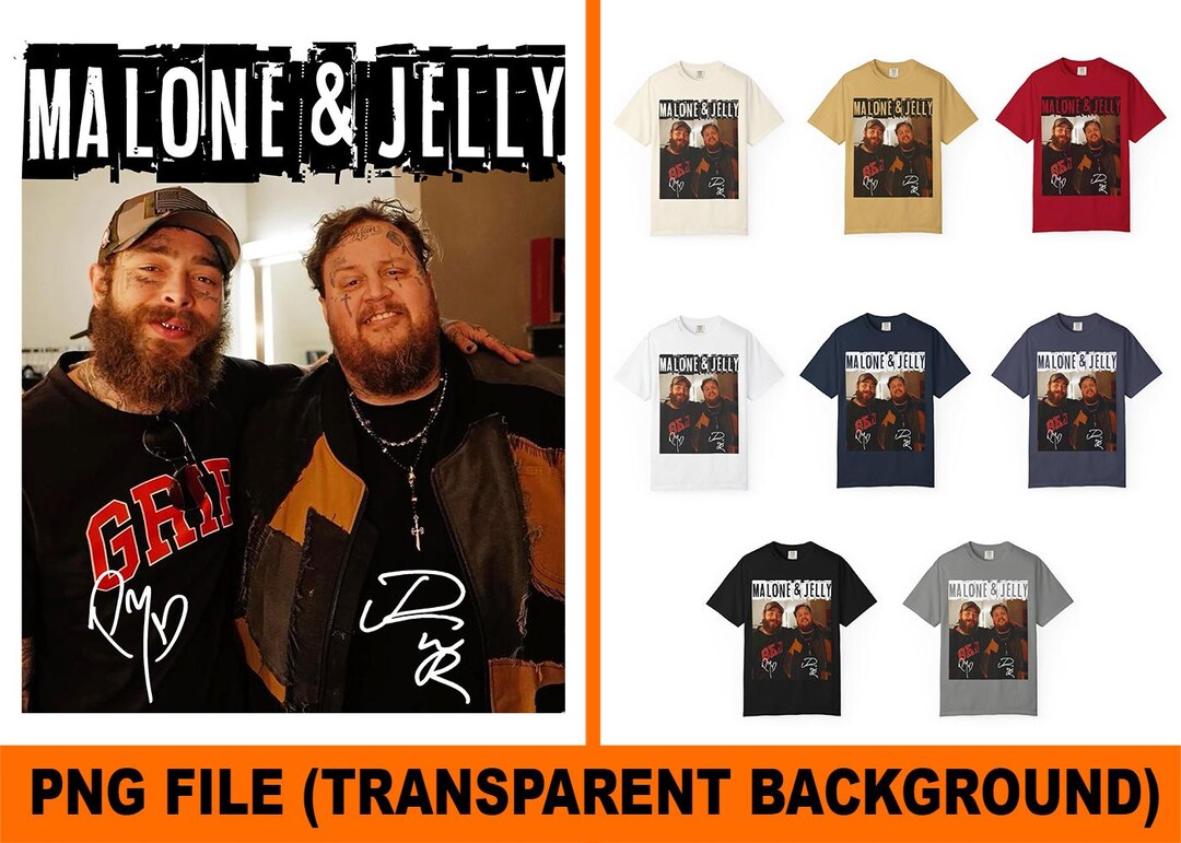 2 PNG File, Post Malone Jelly Roll Best Friend T-shirt Design Post ...
