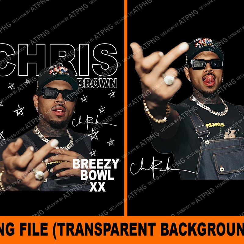 Chris Brown Middle Finger Png - Etsy