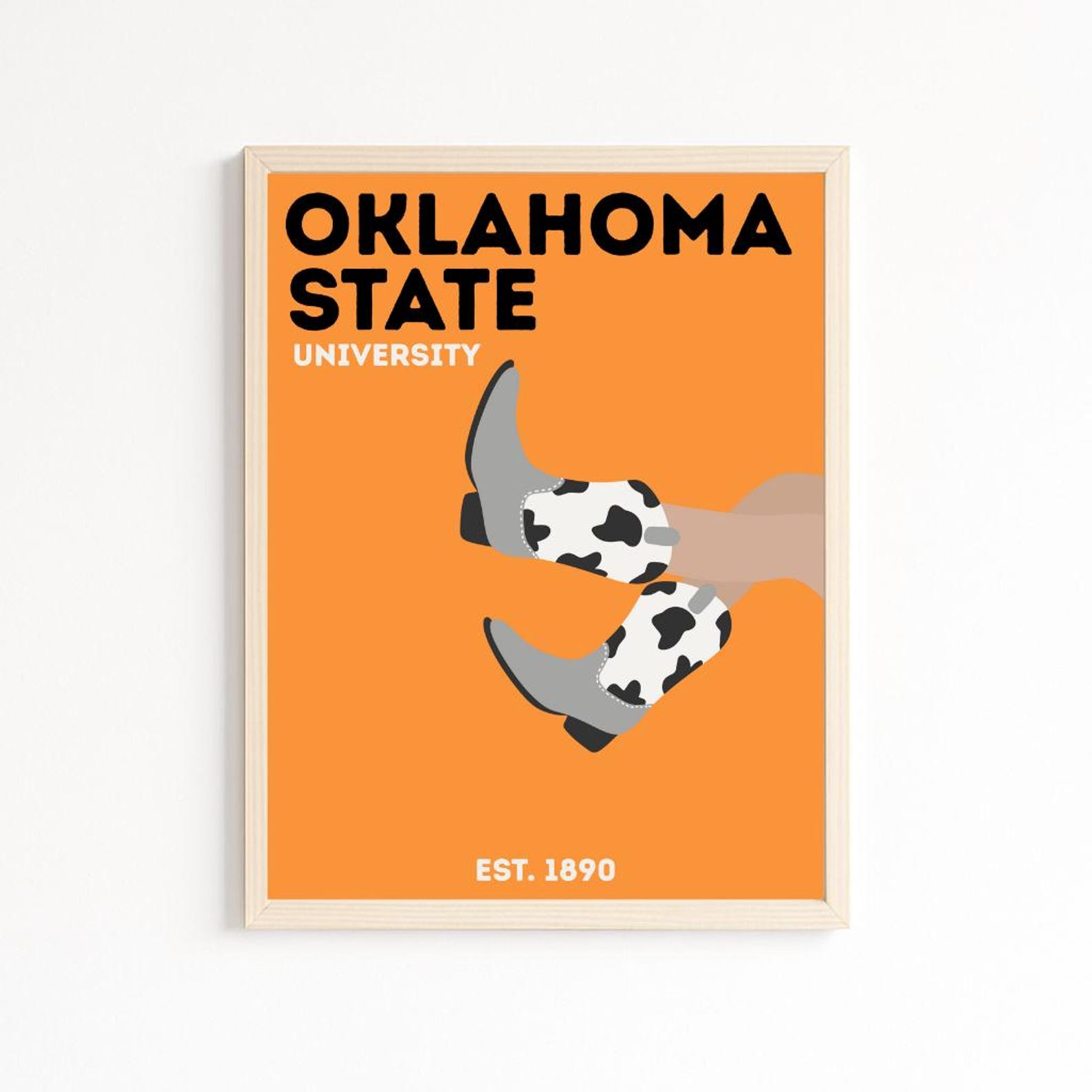 Customizable College University Digital Poster Prints Wall Art Dorm ...