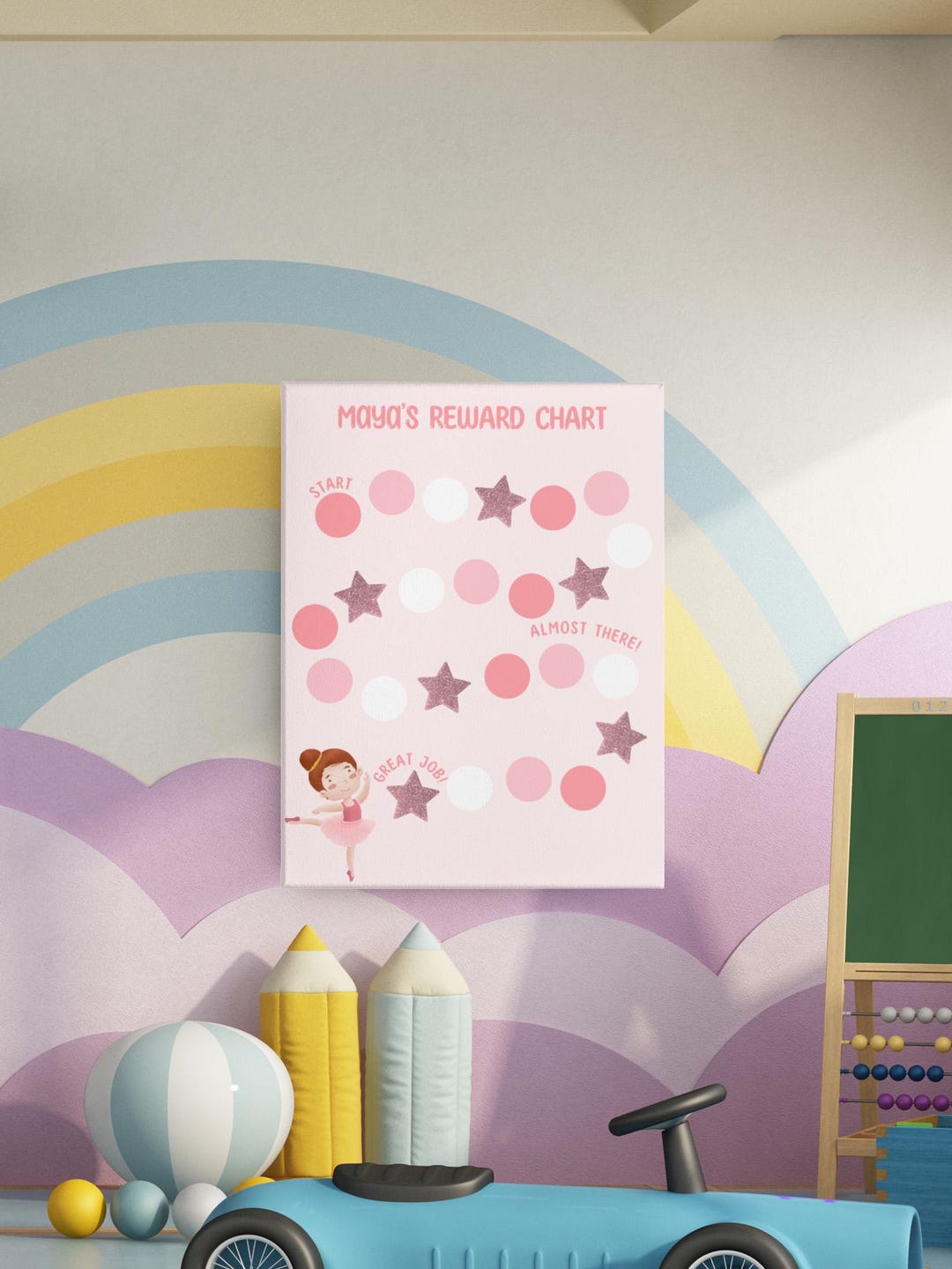 Reward Chart - Digital Download - Customizable Digital Reward Chart ...