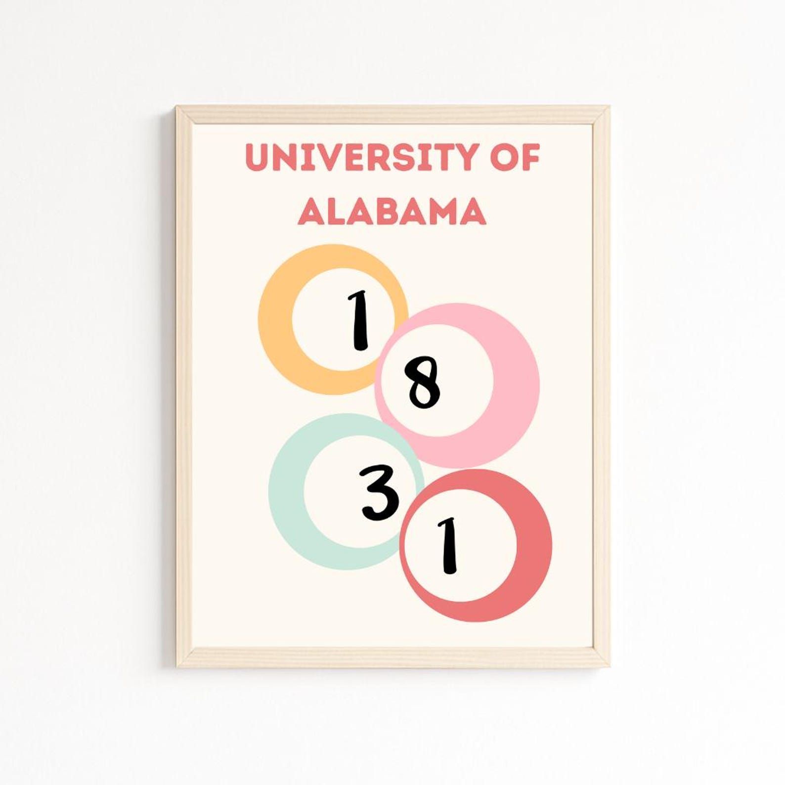 Customizable College Theme Posters Digital College Merch Personalize to ...