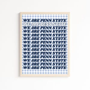 Penn State PSU Digital Poster Set PSU Dorm Wall Art Back to School ...
