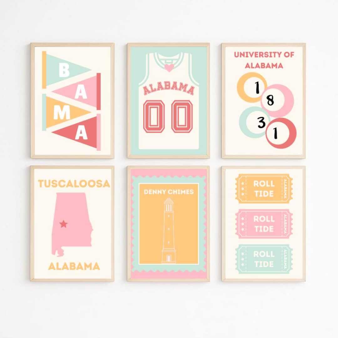 Customizable College Theme Posters Digital College Merch Personalize to ...